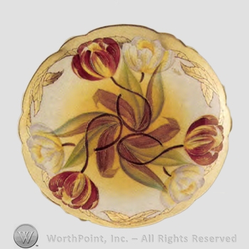 Mark with China Pattern: TWIN TULIP; Plate. | #868589