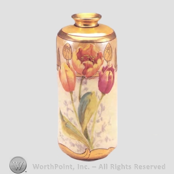 Mark with China Pattern: Three tulips on gold | #868591