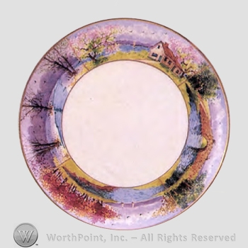 Mark with China Pattern: THE SEASONS; Plate. | #868630