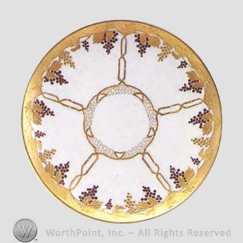 Mark with China Pattern: ENAMEL GRAPES AND | #868645