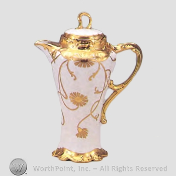 Mark with China Pattern: RAISED GOLD DAISY; Ideal | #868659