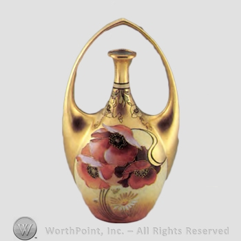 Mark with China Pattern: POPPY AND DAISY; Vase. | #868748