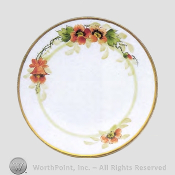 Mark with China Pattern: Poppy spray on green | #868859