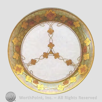 Mark with China Pattern: GOLDEN CLOVER; Plate. | #868879