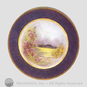 Mark with China Pattern: Garden scenes with gold | #869027