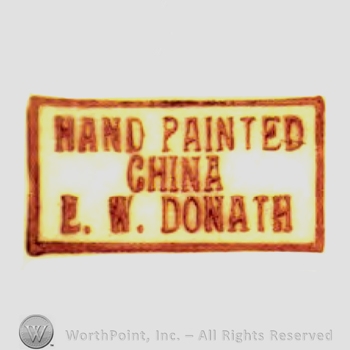Mark with The text "HAND PAINTED CHINA E.W. | #869194