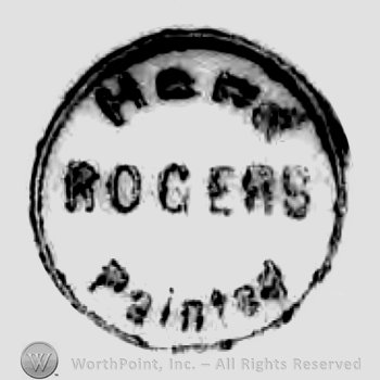 Mark with The text "Hand Painted ROGERS" inside a | #869290