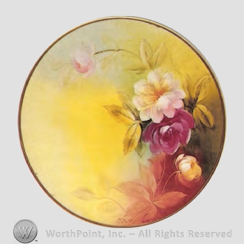 Mark with China Pattern: White and purple peonies | #869330