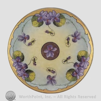 Mark with China Pattern: Three large violets in | #869375