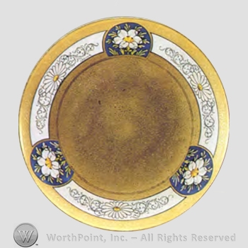 Mark with China Pattern: Gold encrusted center, | #869398