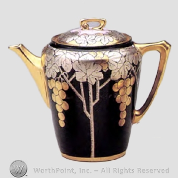 Mark with China Pattern: Gold grapes on silver, | #869443