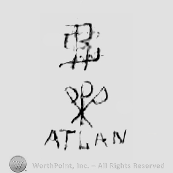 Mark with The word "ATLAN" and two symbols. | #869471