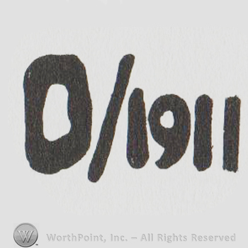 Mark with The initial O slash 1911 | #8773