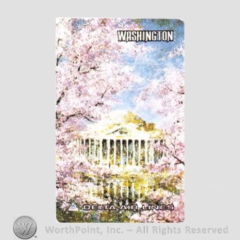 Mark with The text "WASHINGTON" and "DELTA AIR | #877940