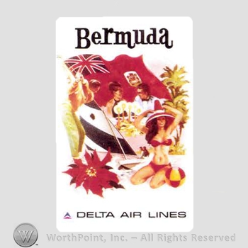 Mark with The text "Bermuda" and "DELTA AIR | #877945
