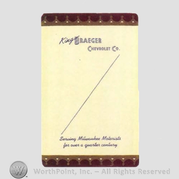 Mark with A line, the text "King BRAEGER | #878026