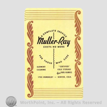 Mark with The text "muller - Ray COSTS NO MORE" | #878203