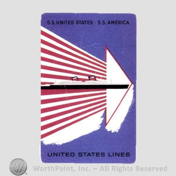 Mark with The text "S.S. UNITED STATES S.S. | #878287
