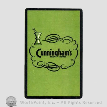 Mark with The text "Cunningham's DRUG STORES". | #878293