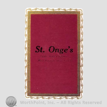 Mark with The text "St. Onge's THE MAN'S STORE". | #878367