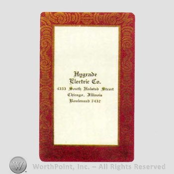 Mark with The text "Hygrade Electric Co. Chicago, | #878401