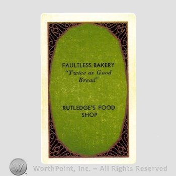 Mark with The text "FAULTLESS BAKERY Twice as | #878423