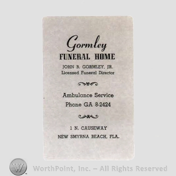 Mark with The text "Gormley FUNERAL HOME | #878552
