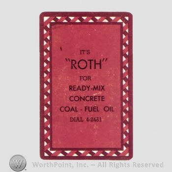 Mark with The text "IT'S ROTH FOR READY-MIX | #878695