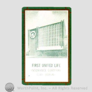 Mark with A building and the text "FIRST UNITED | #878764