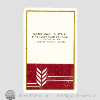 Mark with The text "MERRIMACK MUTUAL FIRE | #878778