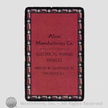 Mark with The text "Alcor Manufacturing Co. | #880749