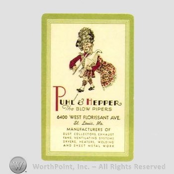 Mark with A man and the text "PUHL & HEPPER The | #880804