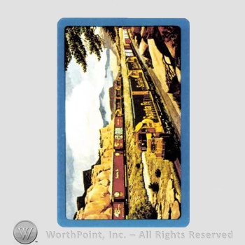 Mark with A tree and two trains. | #880865