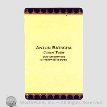 Mark with The text "ANTON BATSCHA Custom Tailor | #880946