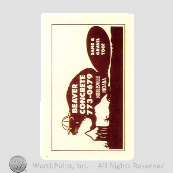 Mark with A beaver and the text "BEAVER CONCRETE | #881000