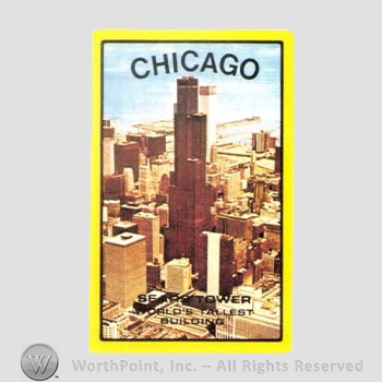 Mark with Buildings and the text "CHICAGO SEARS | #881131