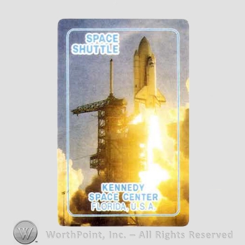 Mark with A rocket and the text "SPACE SHUTTLE | #881145