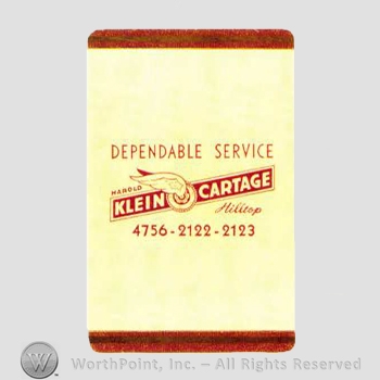 Mark with The text "DEPENDABLE SERVICE HARROLD | #881184