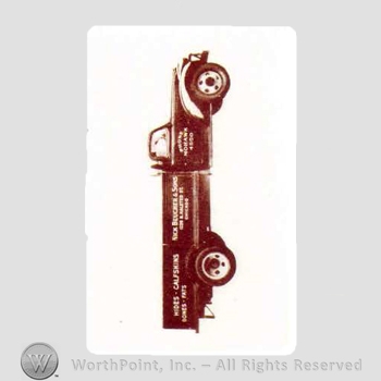 Mark with A car and the text "NICK BEUCHER & SONS | #881286