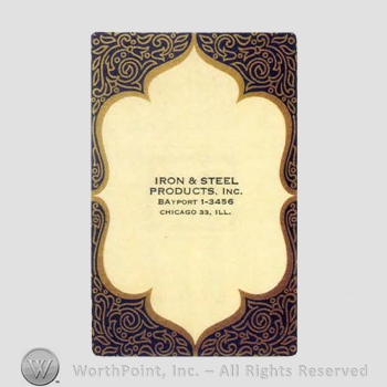 Mark with The text "IRON & STEEL PRODUCTS, INC. | #881410