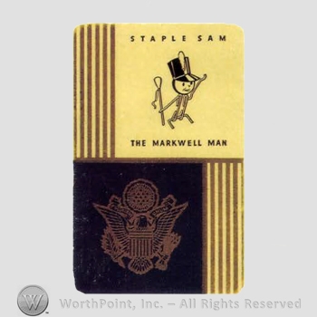 Mark with The text "STAPLE SAM THE MARKWELL MAN", | #881453