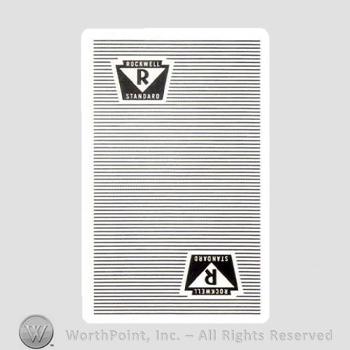 Mark with A shape, the text "ROCKWELL STANDARD" | #881518
