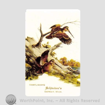 Mark with Two birds, trees and the text | #881535