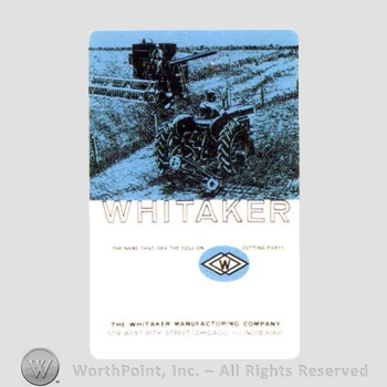Mark with A tractor, the text "WHITAKER", a | #881604