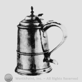 Mark with American silversmith pattern; tankard. | #881844
