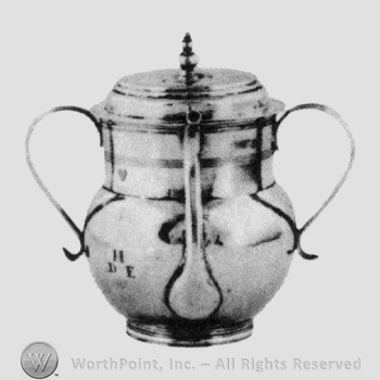 Mark with American silversmith pattern; spout | #881866