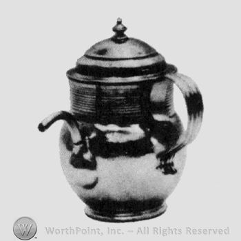Mark with American silversmith pattern; spout | #881867