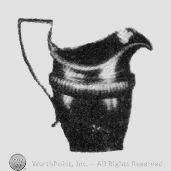 Mark with American silversmith pattern; creamer. | #881930