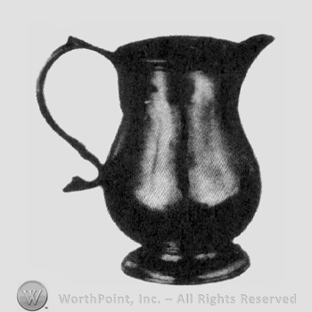 Mark with American silversmith pattern; creamer. | #881940