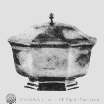 Mark with American silversmith pattern; sugar | #881958